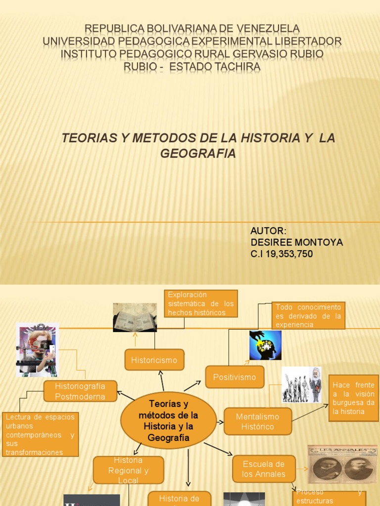 Teorías y enfoques metodológicos en el estudio de la Historia y la ... Teorías y enfoques metodológicos en el estudio de la Historia y la ...