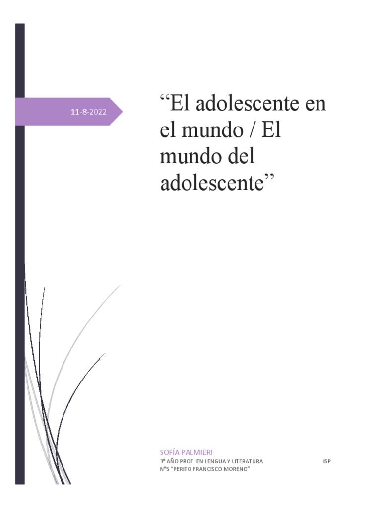 Adolescencia: Crisis y Construcción Identitaria | PDF | Adolescencia ...