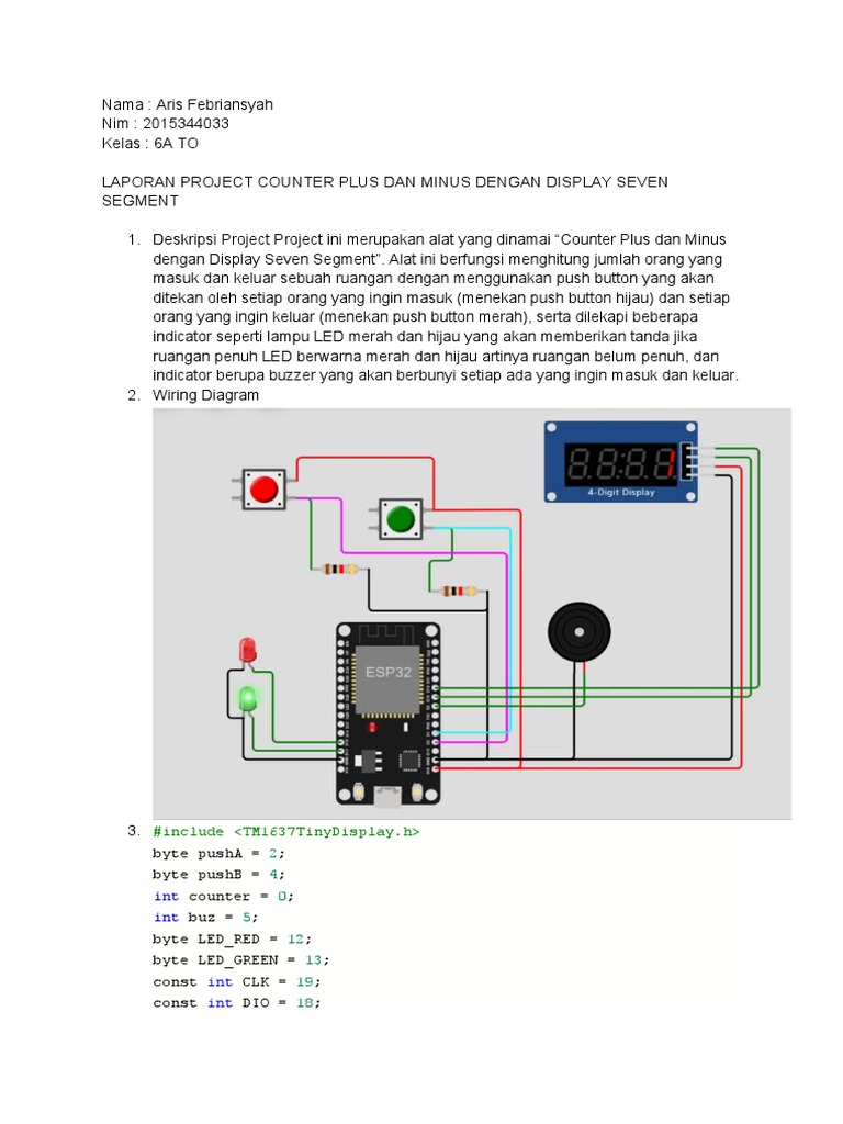 Source Code Counter Plus Dan Minus Dengan Display Seven Segment | PDF ... Source Code Counter Plus Dan Minus Dengan Display Seven Segment | PDF ...