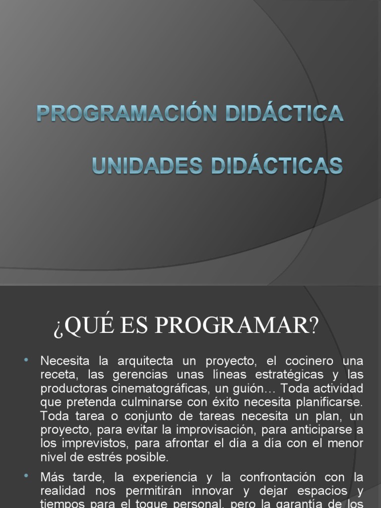 Programación Didáctica | PDF | Evaluación | Aprendizaje