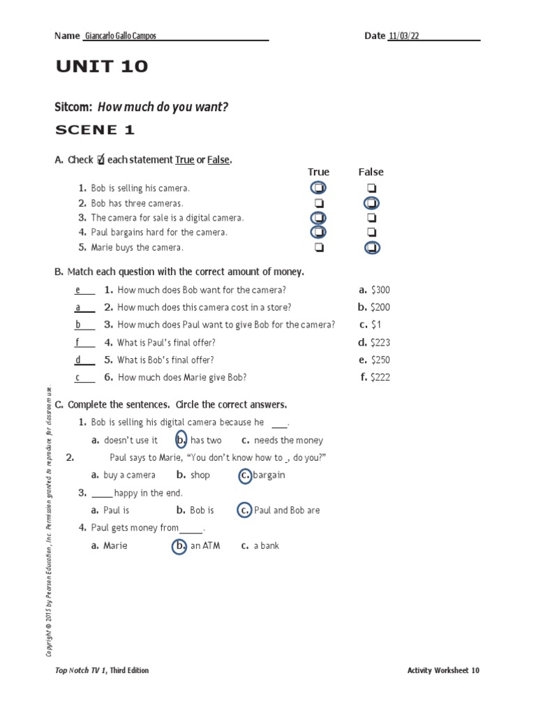 UNIT 10 Video Worksheets | PDF