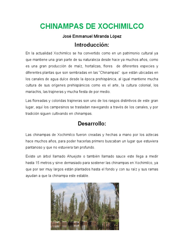 Chinampas de Xochimilco1 | PDF
