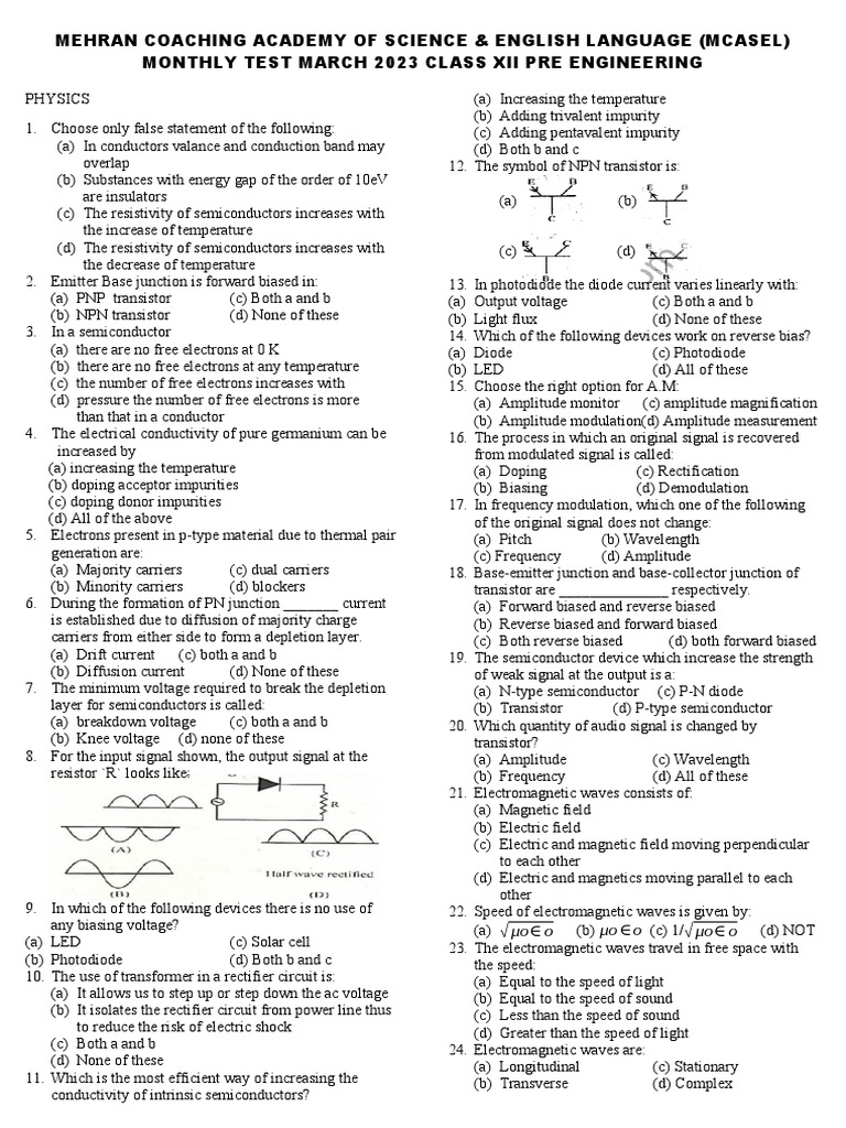 Mehran Coaching Academy of Science & English Language (Mcasel) Monthly ...