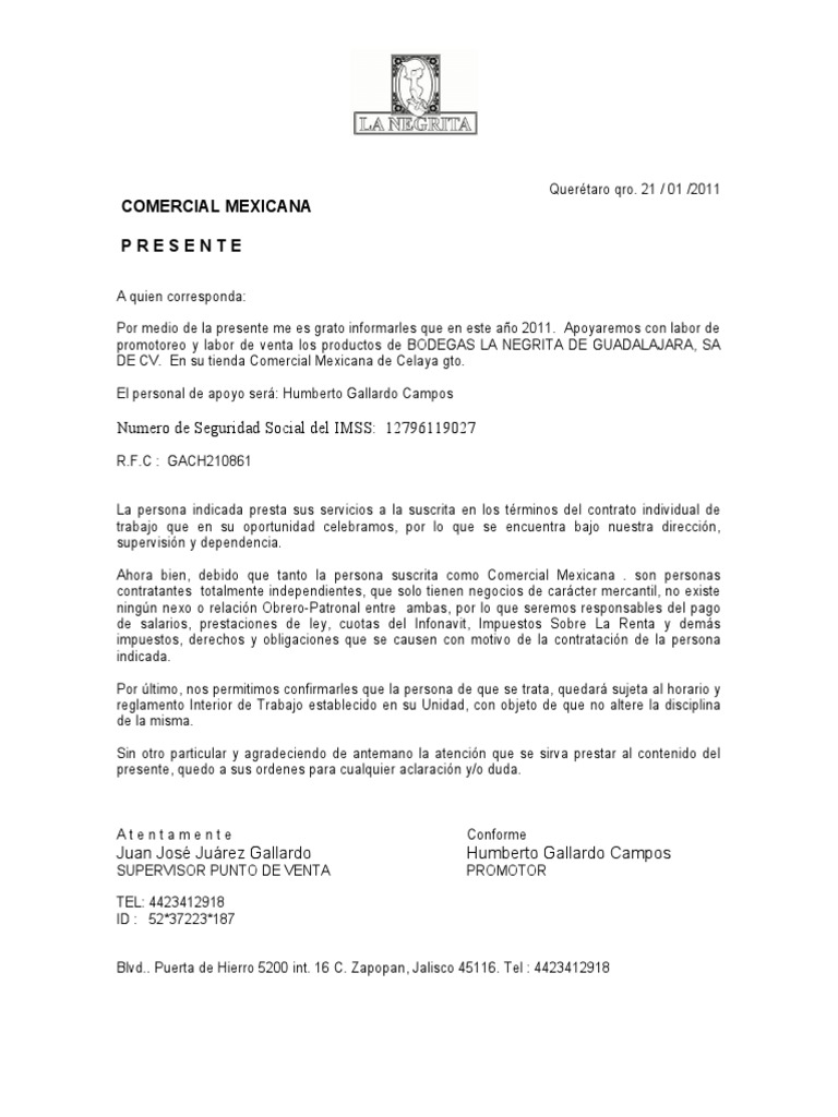 Carta Comercial | PDF