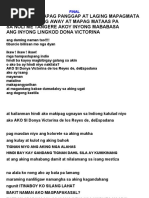 Monologo Ni Paulita Gomez | PDF