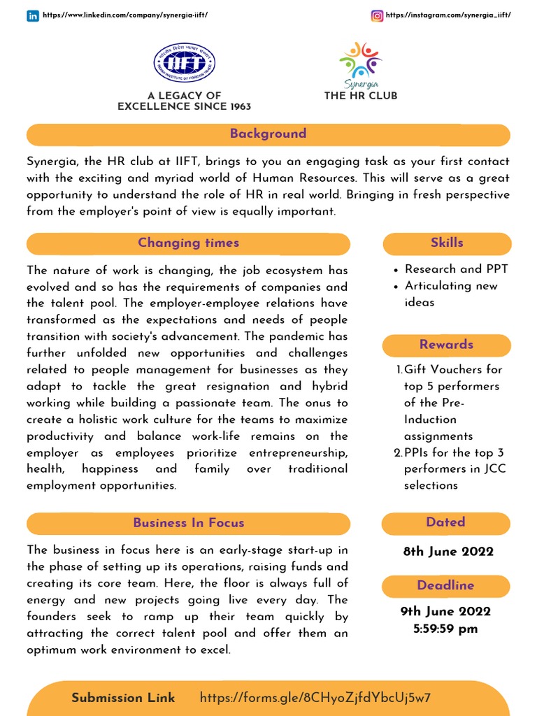 HR Strategy Problem Statement | PDF | Startup Company | Small Business ...