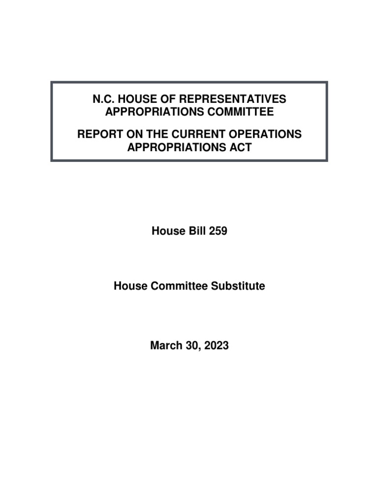 North Carolina House Budget Plan | PDF | Fund Accounting | Social Work