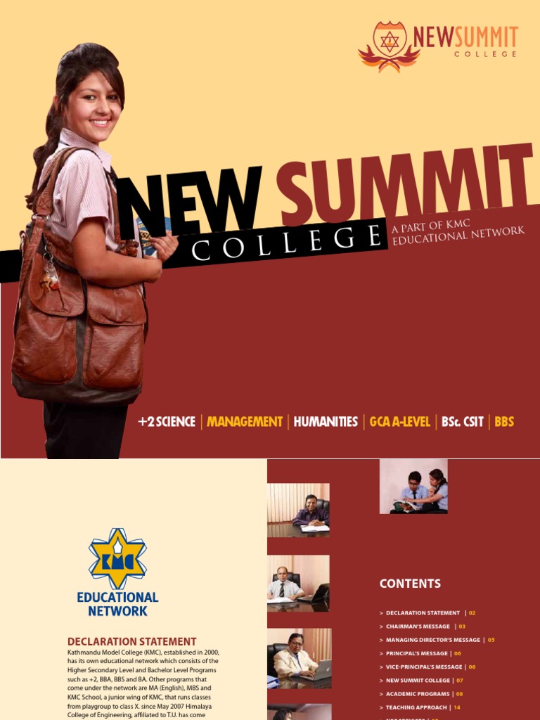 New Summit College Prospectus | PDF | Gce Advanced Level (United ...