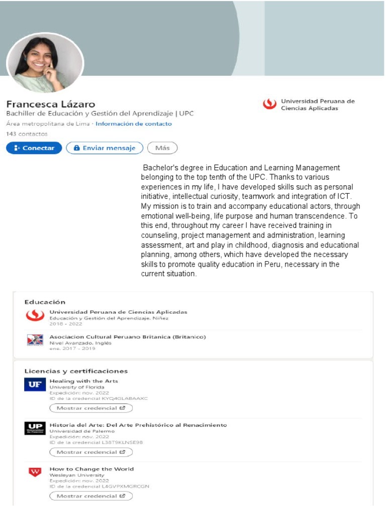 Profile Homework Constantino Claudio Perez Nieto | PDF