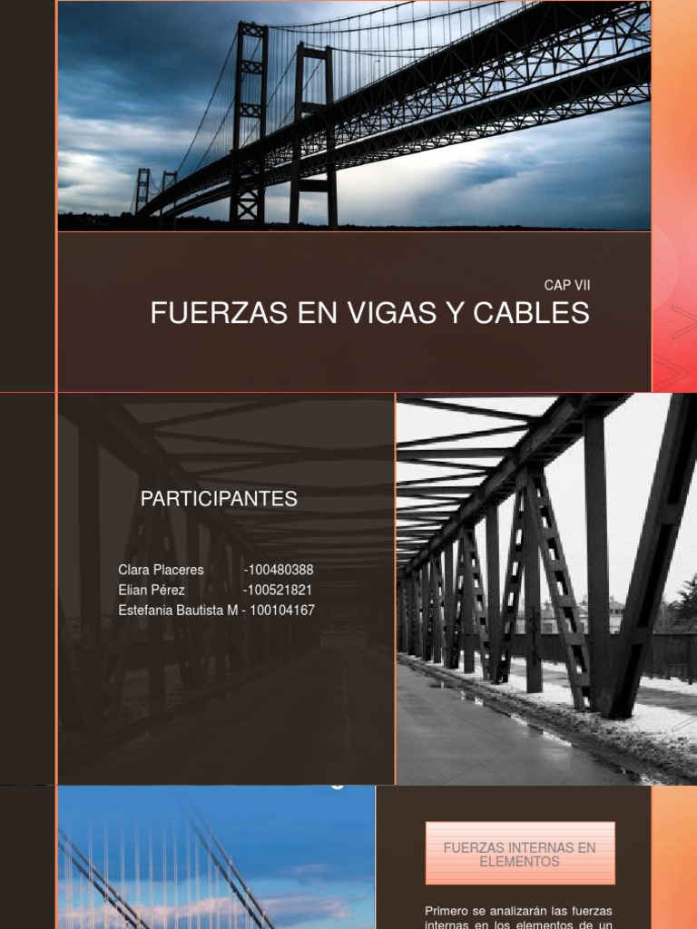 Fuerzas en Vigas y Cables | PDF | Viga (Estructura) | Ingeniería ...