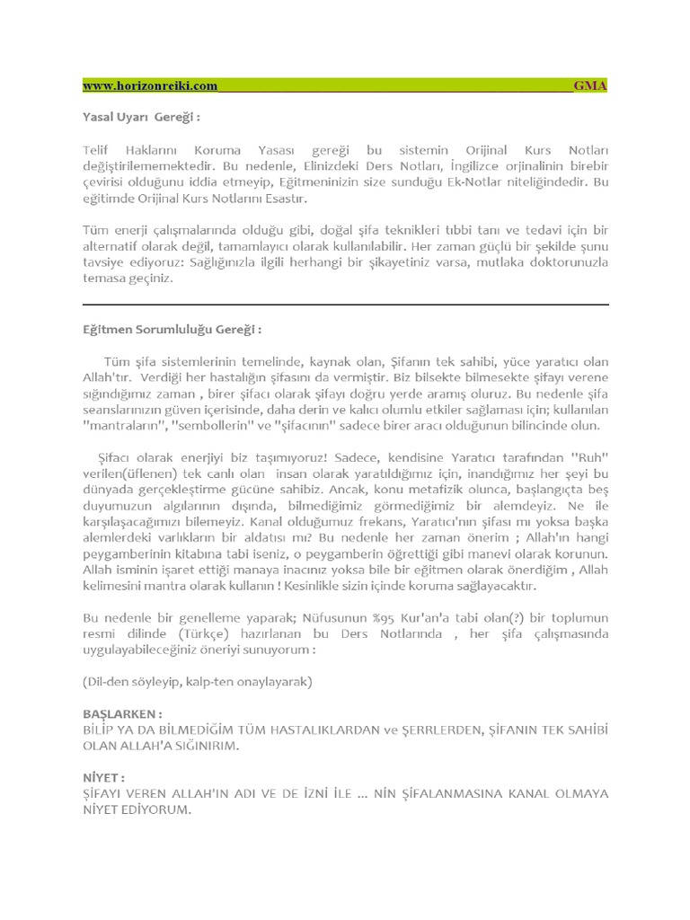 Gümüş Mor Alev Ders Notu | PDF