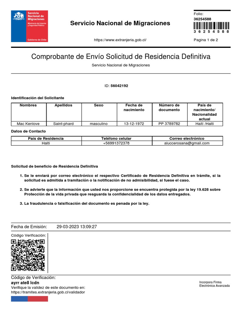 Trámite de Extranjería | PDF | Informática