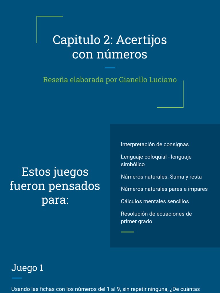 Capitulo 2 Profesorado Pdf Matemáticas