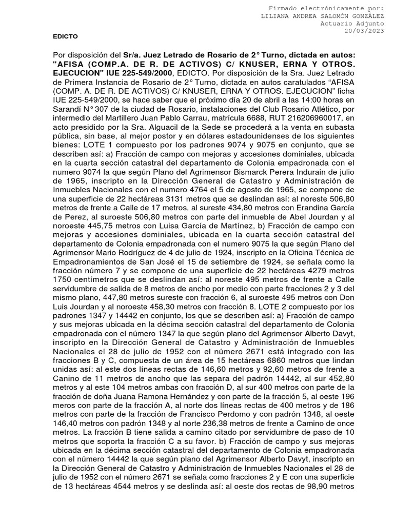 Edicto | PDF | Cartografía | Science