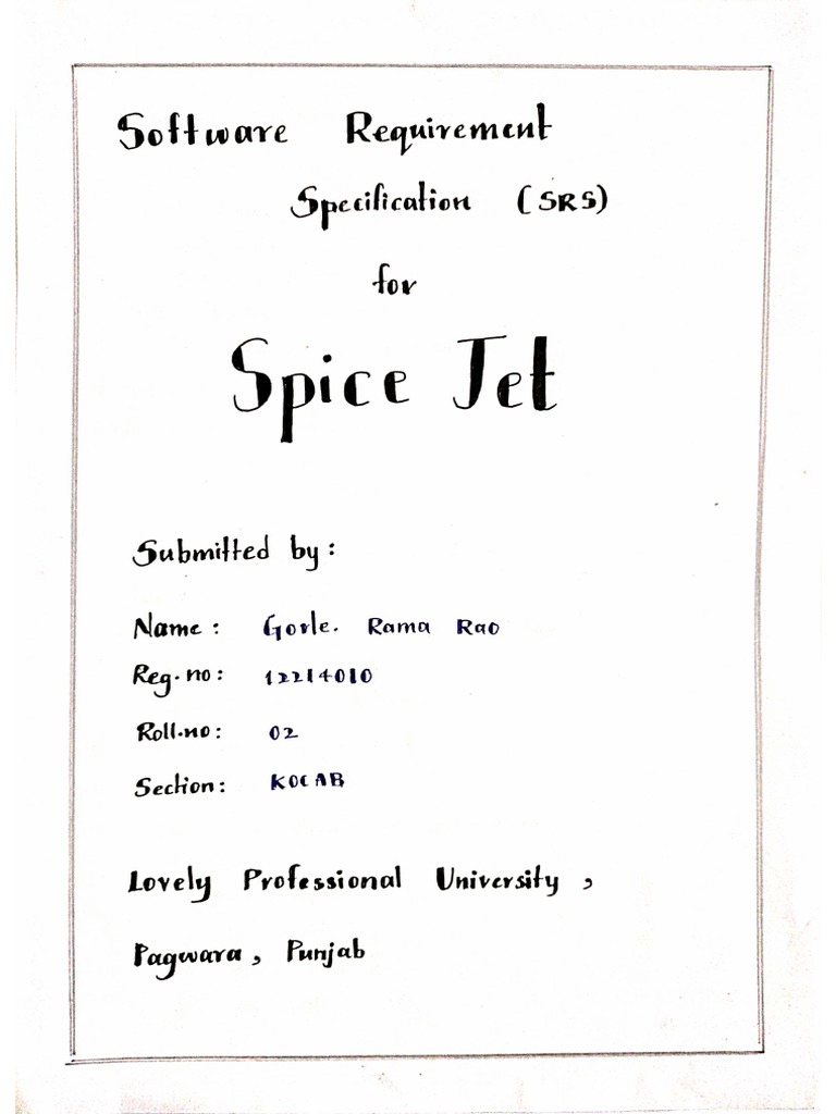 SRS Doc Gorle - RamaRao | PDF