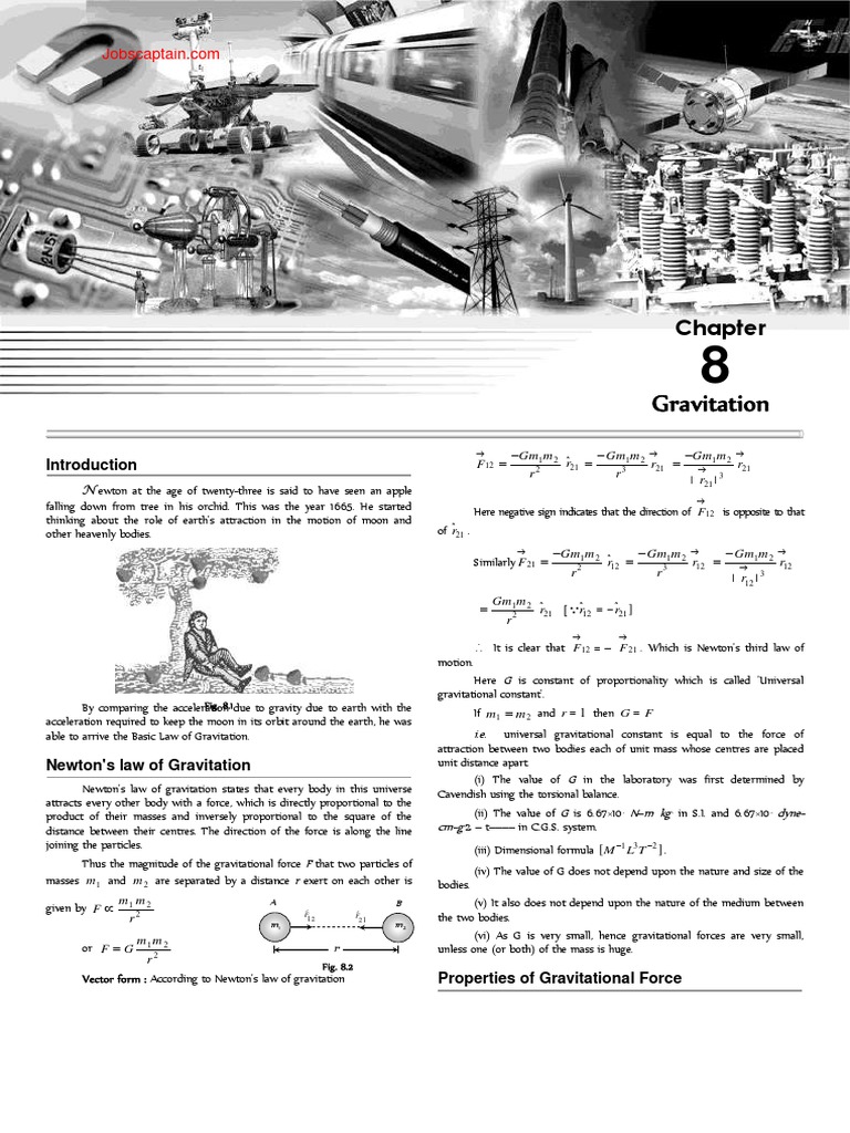 Errorless Physics CH 8 Gravitation | PDF