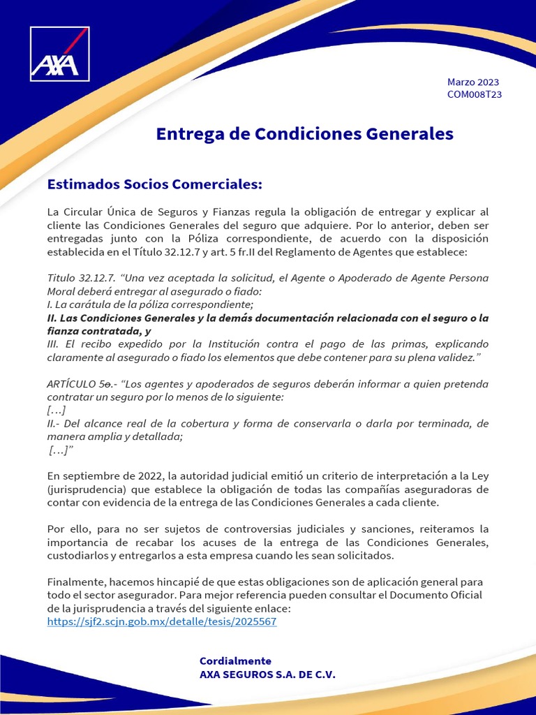 Condiciones Generales AXA | PDF