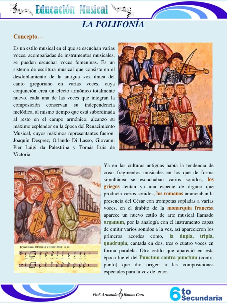 La Polifonia | Descargar gratis PDF | Compositores | Composiciones ...