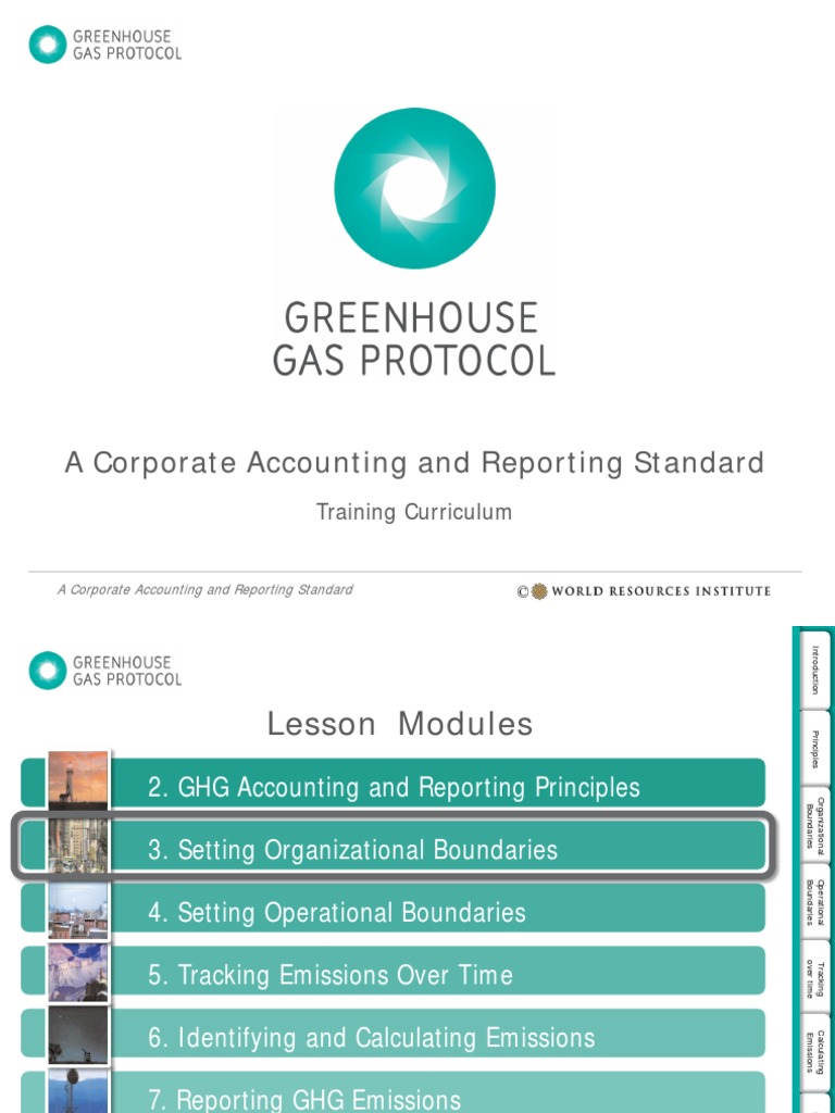 Organizational Boundaries in GHG Reporting | PDF | Business | Economies