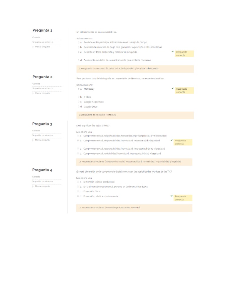 REspuestas Examen U3 Investigacion Cualitativa | PDF