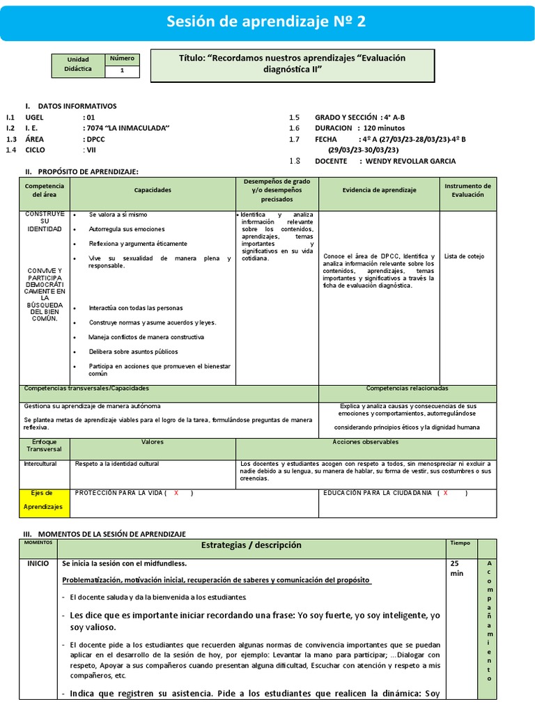 Sesión #2 Dpcc-4to-2023 | PDF