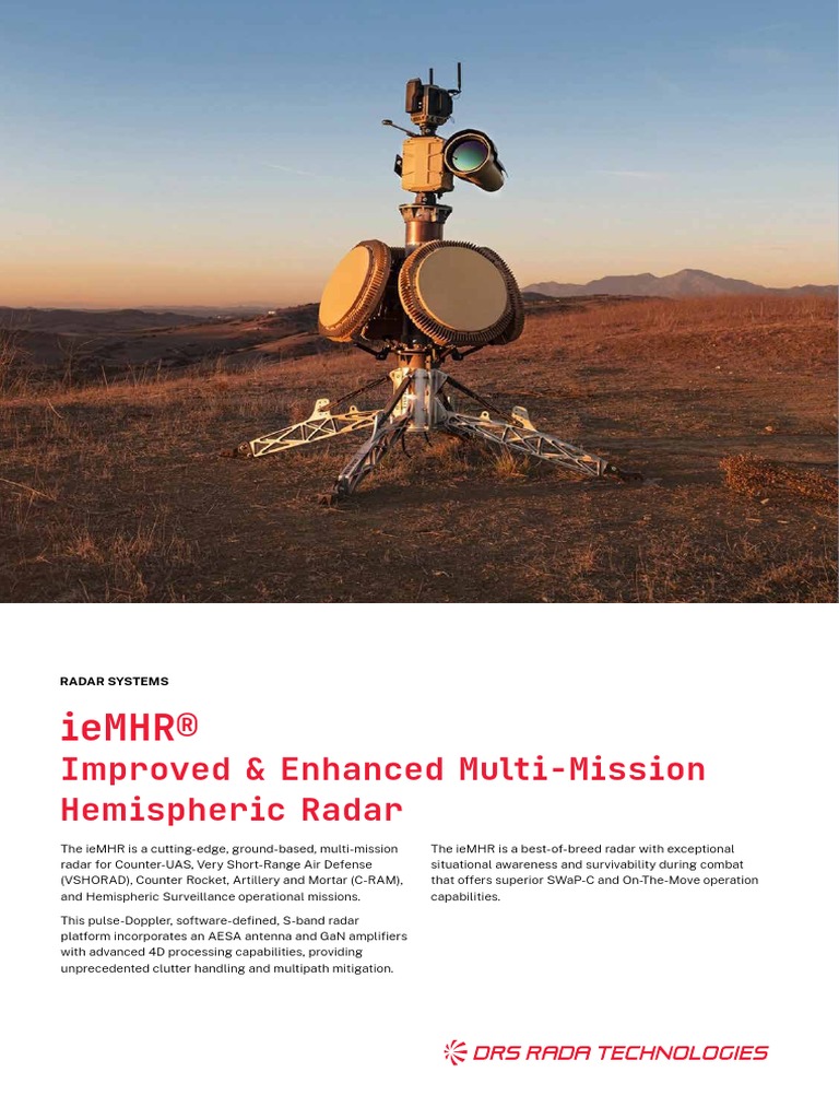 New LDRS RADA Datasheet ieMHR 2023-1 | PDF | Radar | Military Technology