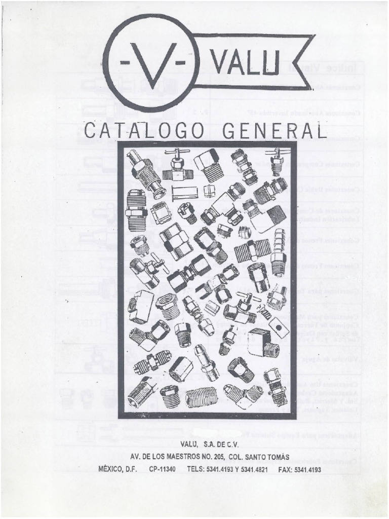 Catalogo General Valu, Sa. de C.V. | PDF