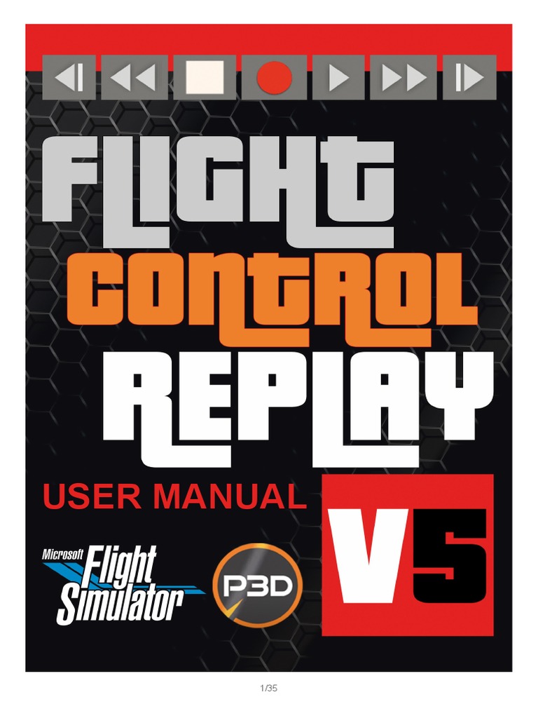 FlightControlReplay V5 User Manual | PDF | Computer File | Keyboard ...