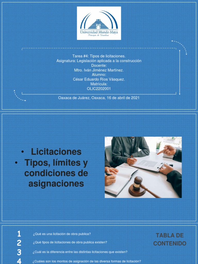 Actividad de Aprendizaje Cuatro - Tipos de Licitaciones | PDF | México ...