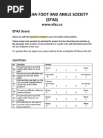 The Foot & Ankle Disability Index (FADI) Score | PDF | Clinical ...