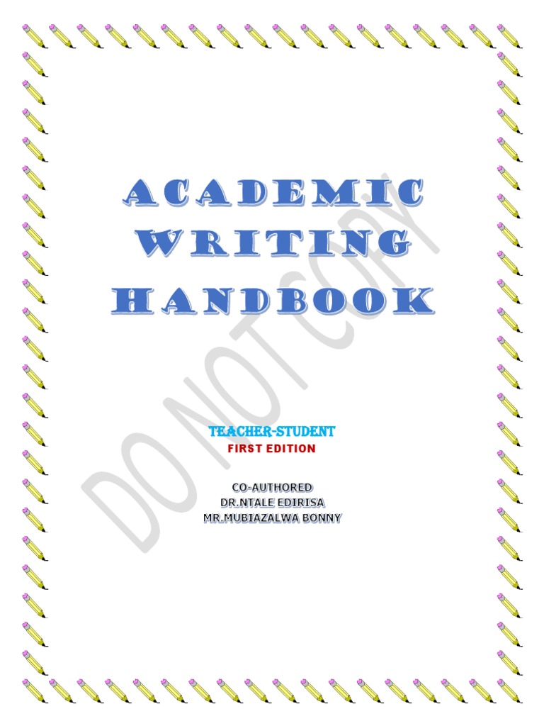 Academic Writing Book by DR - Ntale Edirisa and Mubiazalwa Bonny | PDF ...