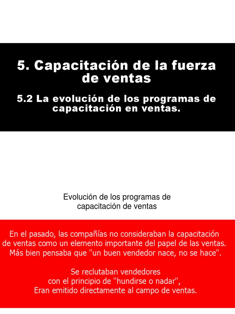 La Evolución de Los Programas de Capacitación en Ventas | PDF