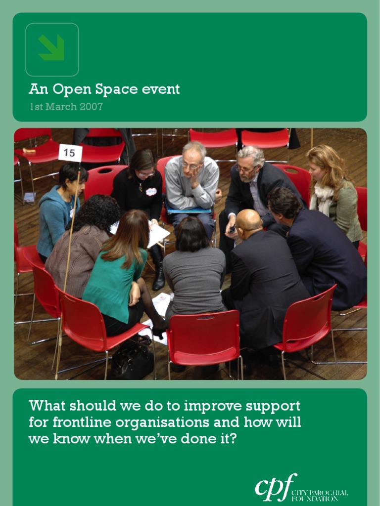 An Open Space Event: 1st March 2007 | PDF | Charitable Organization ...