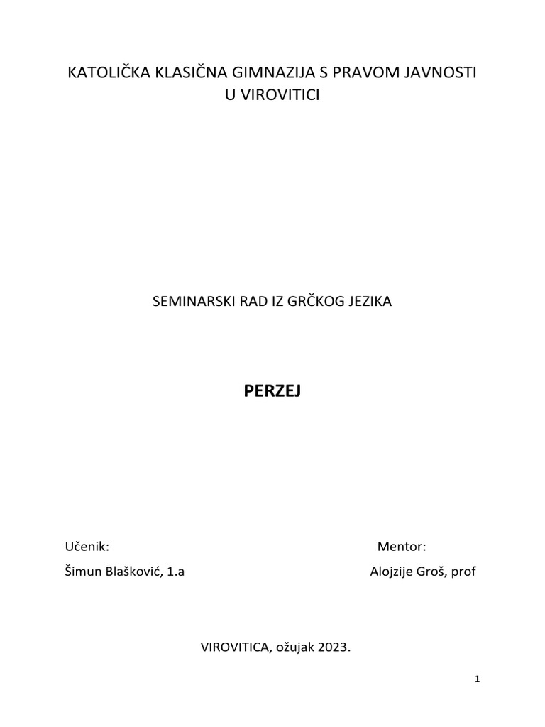 Seminarski Rad | PDF
