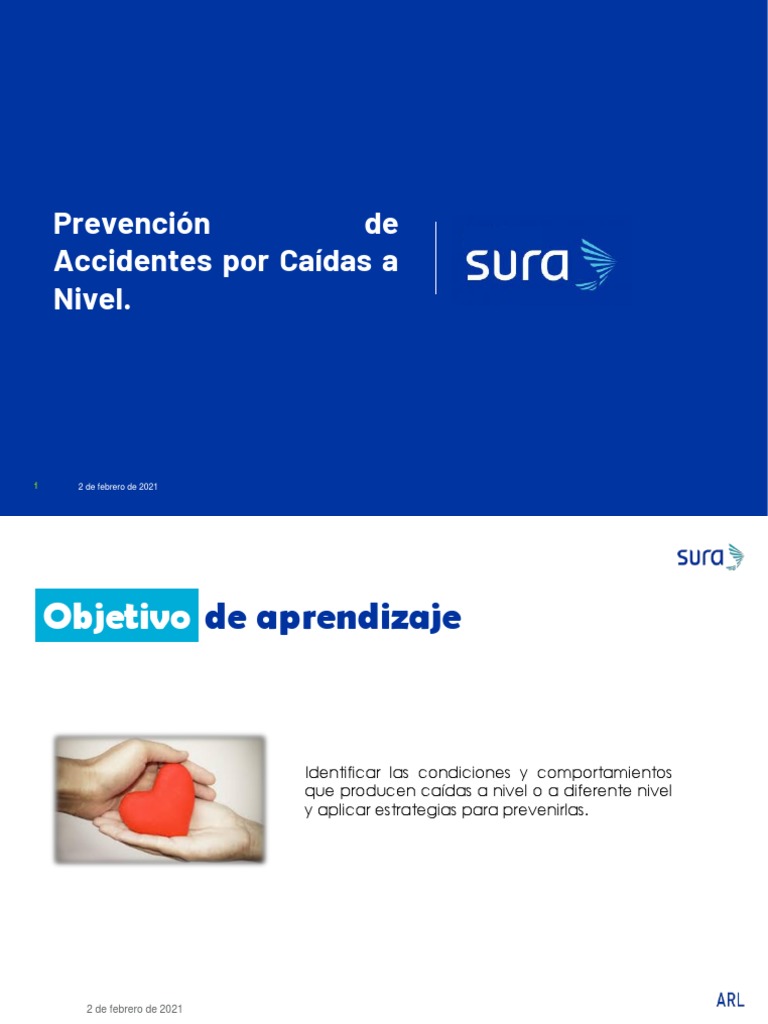Prevencion De Caidas A Nivel Pdf Riesgo Planificación