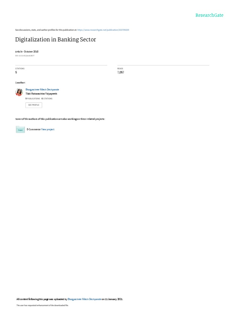 Digitalization In Banking Sector Download Free Pdf Automated Teller