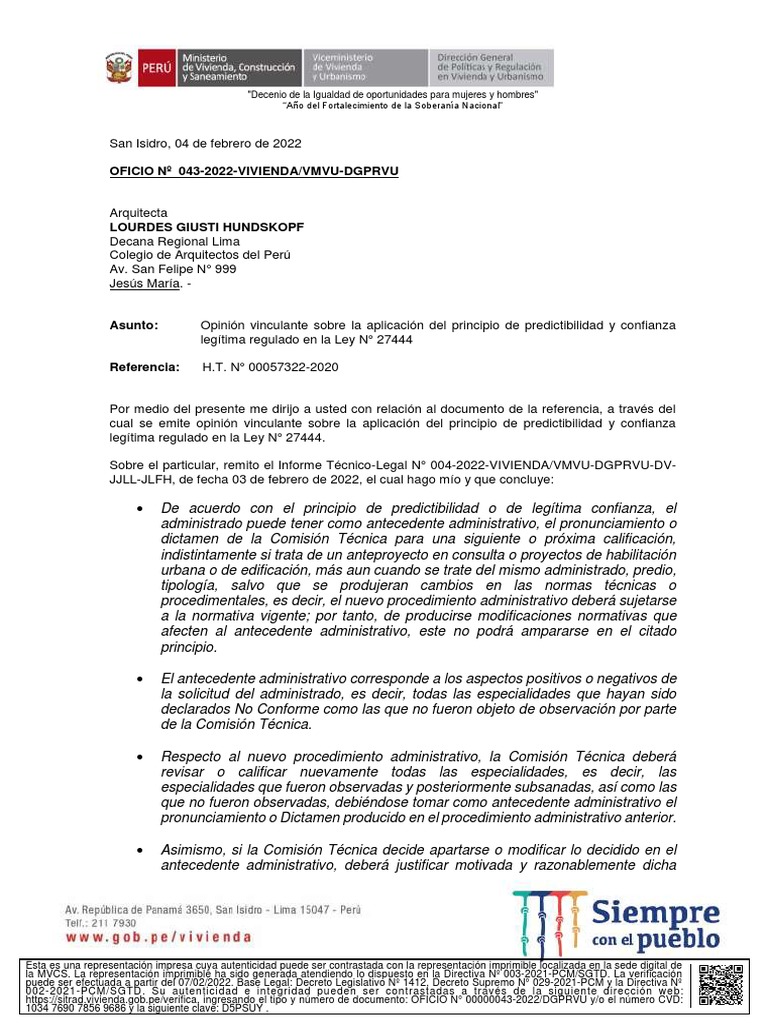Principio de predictibilidad | PDF | Regulación | Constitución
