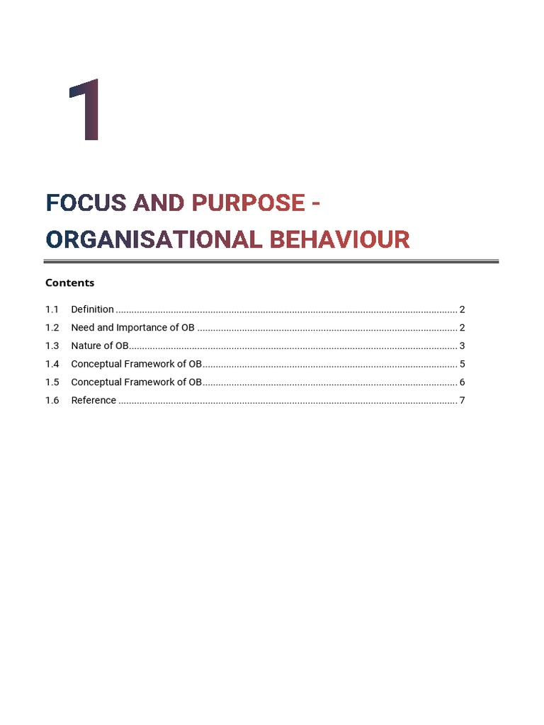 OB GTU Study Material E-Notes Unit-1 08052021100826AM | PDF ...