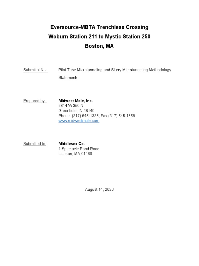 Midwest Mole Methodology Statements | PDF