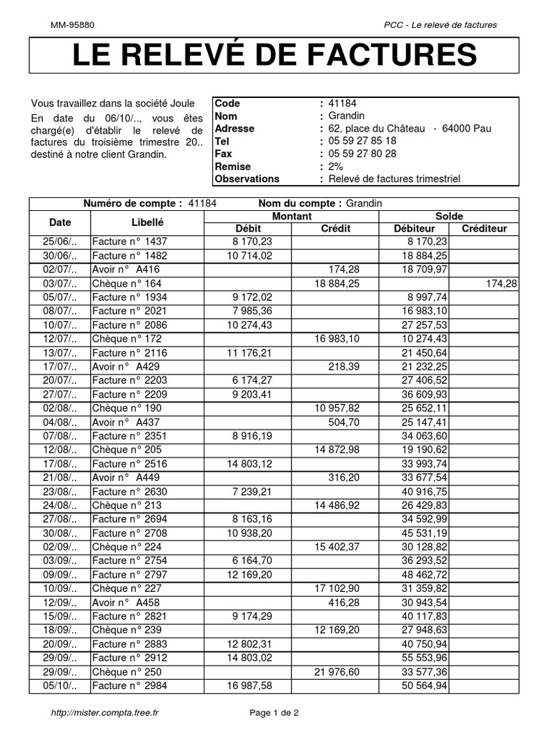 Le Releve de Factures - Application | PDF | Échecs