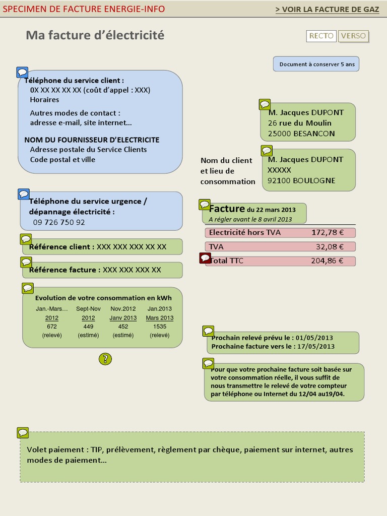 Facture Electricite | PDF | Facture | Taxe sur la valeur ajoutée