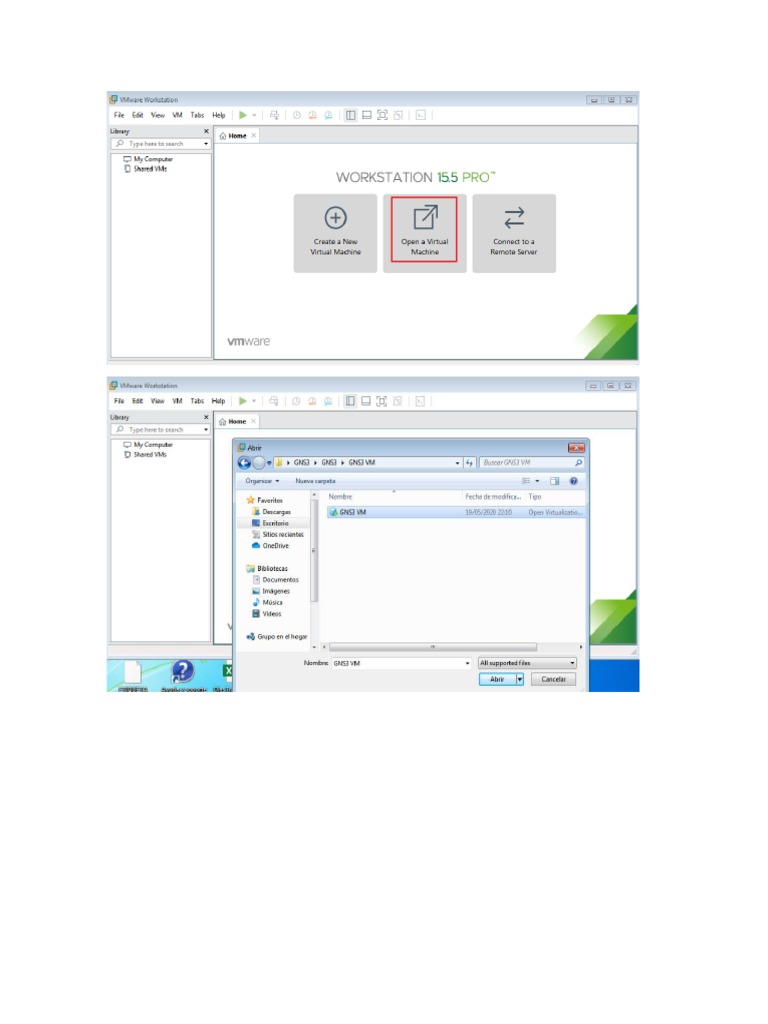 Integracion GNS3 Con GNS3 VM en VMware | PDF