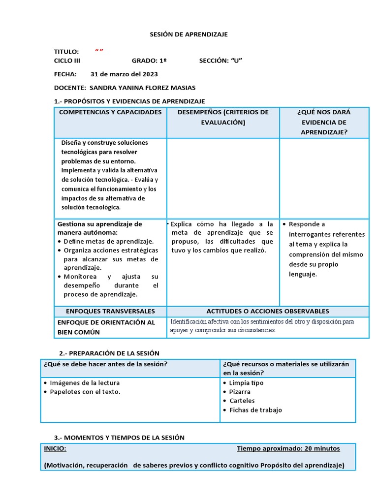 Diseña y Construye Soluciones Tecnológicas para Resolver Problemas de ...