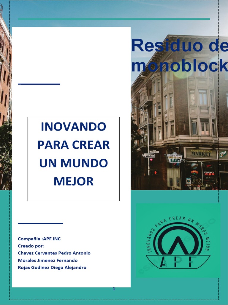 APF INC (Documento Junto) | PDF | Residuos | Entorno natural