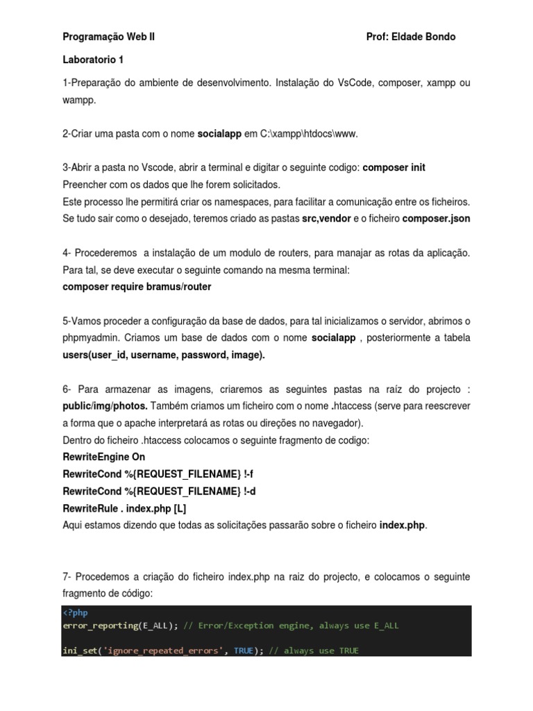 Lab 1 | PDF | Rede mundial de computadores | Internet e Web
