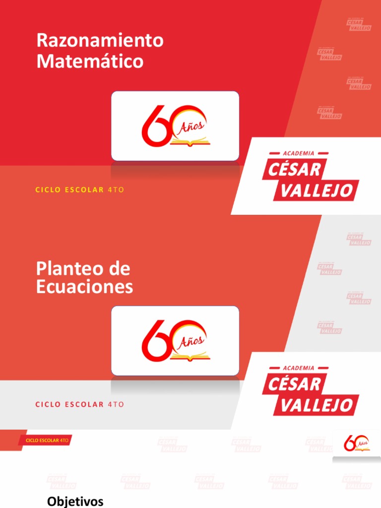 ESCOLAR 4TO Semana 3 - RM | PDF | Ecuaciones | Matemáticas