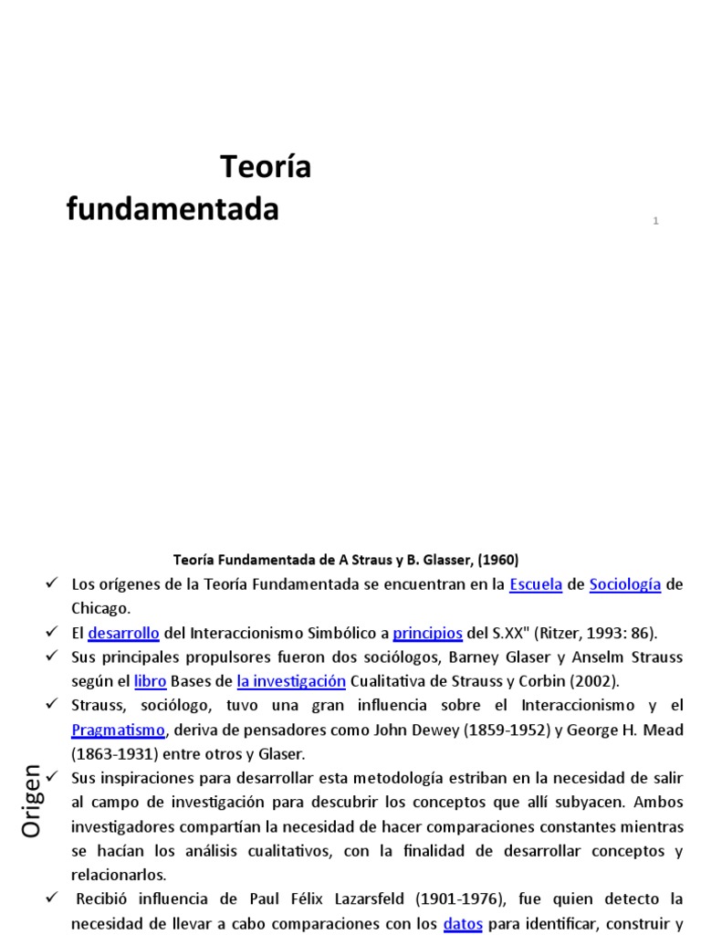 Teoria Fundamentada | PDF | Teoría | Sociología