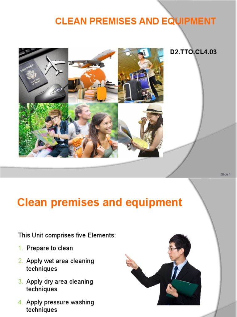 Clean Premises and Equipment 280115 | PDF | Housekeeping | Personal ...