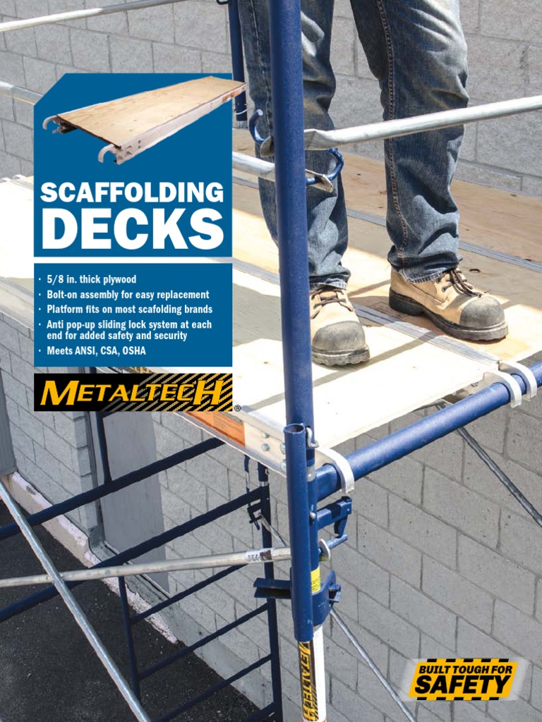 Scaffolding Decks for Construction Pros | PDF | Scaffolding | Equipment