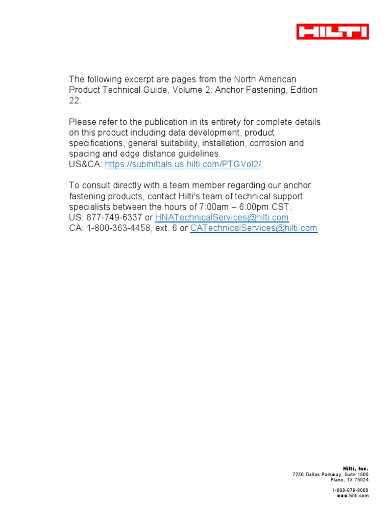Technical Information ASSET DOC LOC 1543417 | PDF | Screw | Building ...